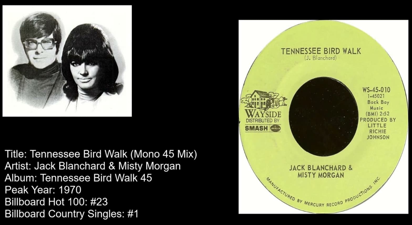 Jack Blanchard & Misty Morgan – Tennessee Bird Walk – Great Songs
